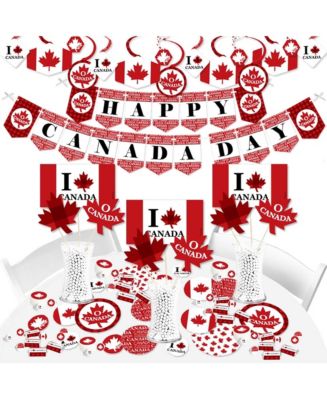 Big Dot of Happiness Canada Day - Canadian Party Supplies - Banner ...