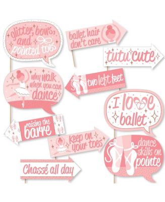 Funny Tutu Cute Ballerina - Ballet Photo Booth Props Kit - 10 Pc - Macy's