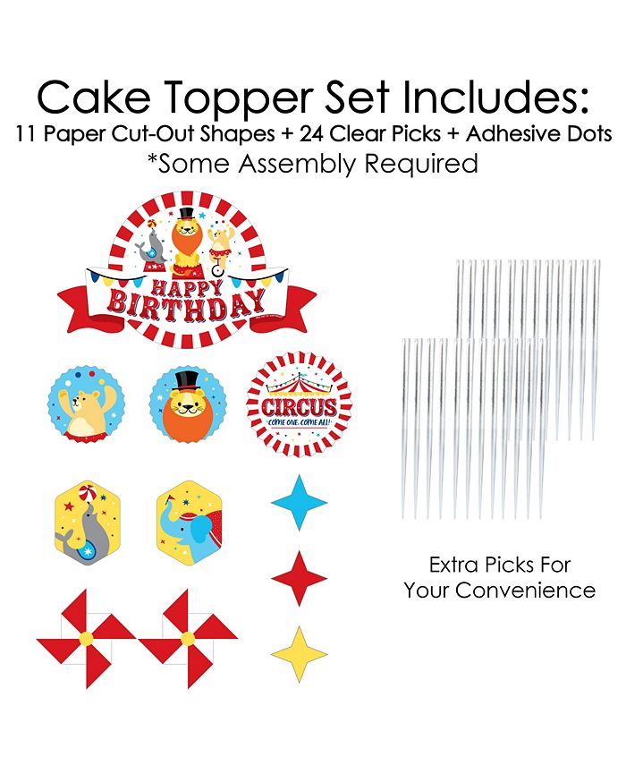 Big Dot of Happiness Carnival - Step Right Up Circus - Birthday Decor ...