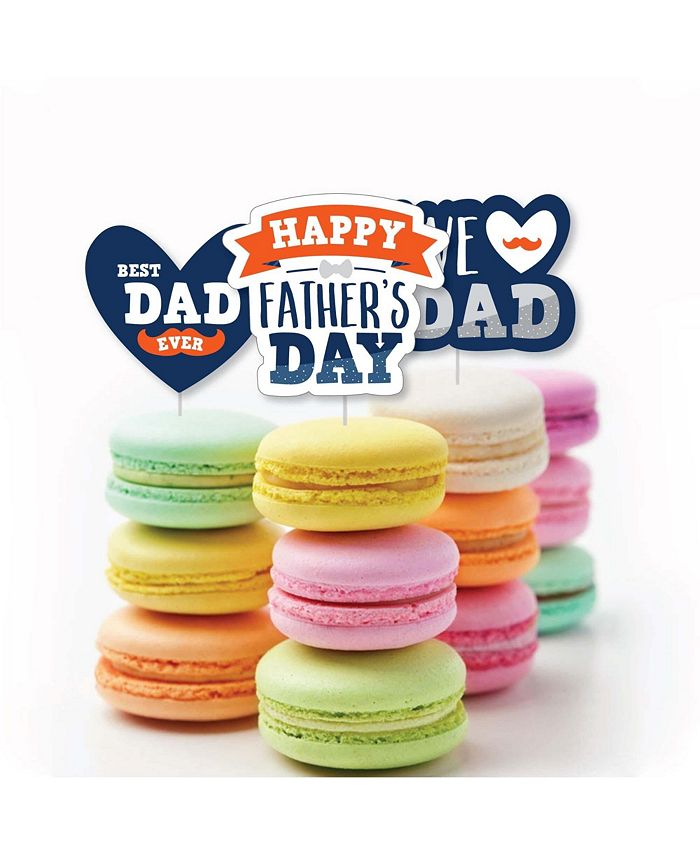 Big Dot of Happiness Happy Father's Day - DIY Shaped We Love Dad Party ...