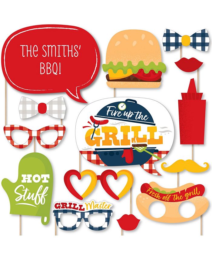 Big Dot of Happiness Fire Up the Grill - Summer BBQ Picnic Party Photo ...