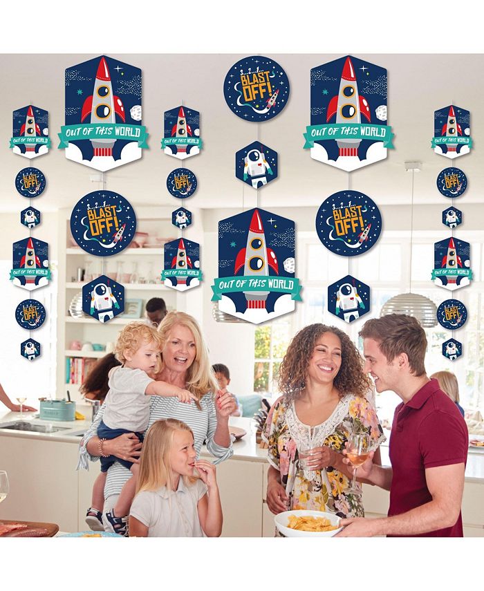 Big Dot of Happiness Blast Off to Outer Space Rocket Ship Birthday ...