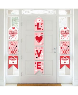 Big Dot of Happiness Happy Valentine's Day - Hanging Vertical Paper ...