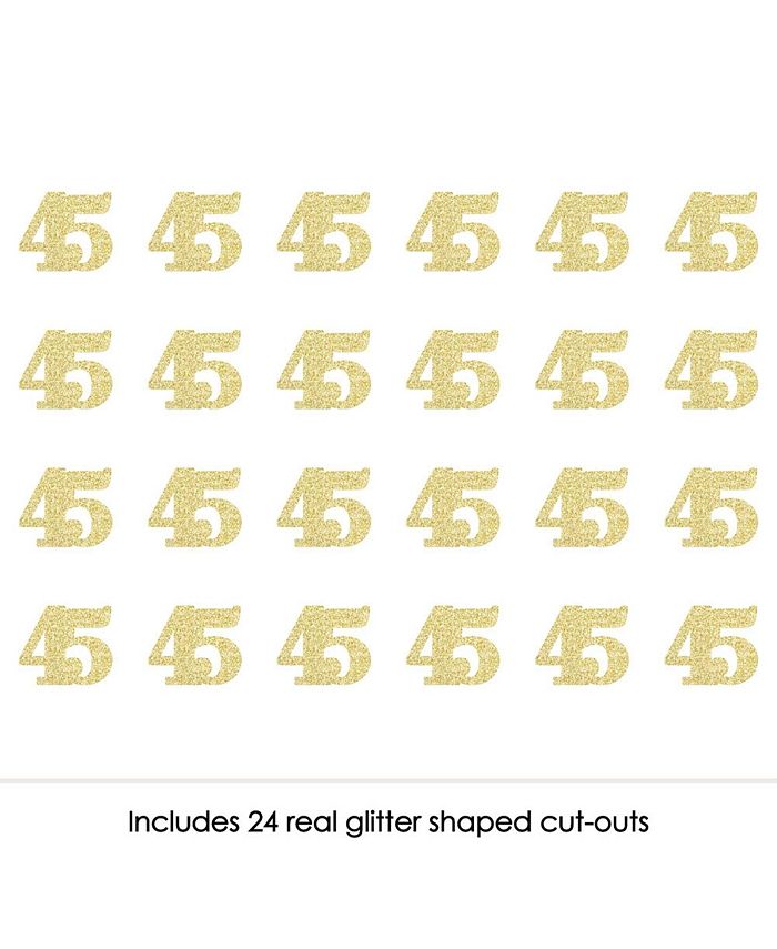 Big Dot of Happiness Gold Glitter 45 - No-Mess Real Gold Glitter Cut ...
