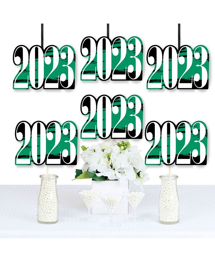 Big Dot of Happiness Green Grad 2023 - Best is Yet to Come - 2023 Decor ...