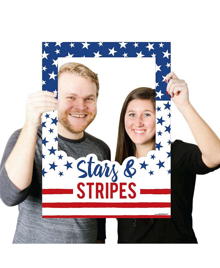 Big Dot of Happiness Stars & Stripes - USA Patriotic Party Selfie Photo ...