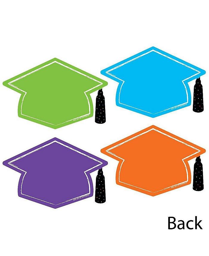 Big Dot of Happiness Hats Off Grad - Grad Cap Decorations DIY ...