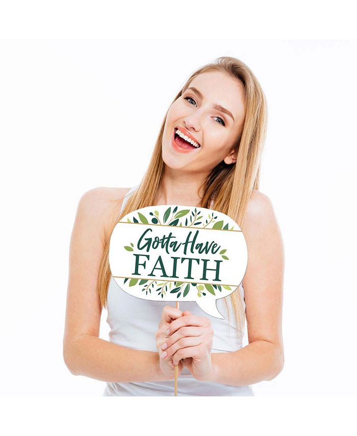 Big Dot of Happiness Funny Elegant Cross - Religious Party Photo Booth ...