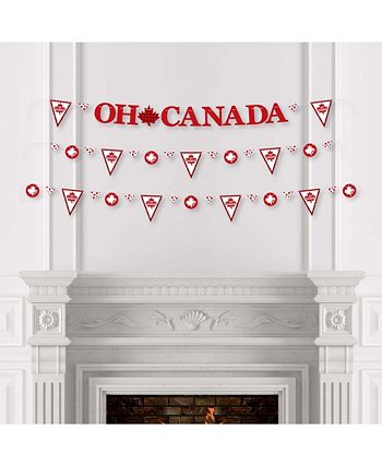 Big Dot of Happiness Canada Day - Party Letter Banner Decor - 36 Banner ...