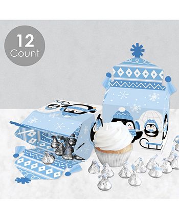 Big Dot of Happiness Winter Penguins - Treat Box Party Favors - Holiday ...