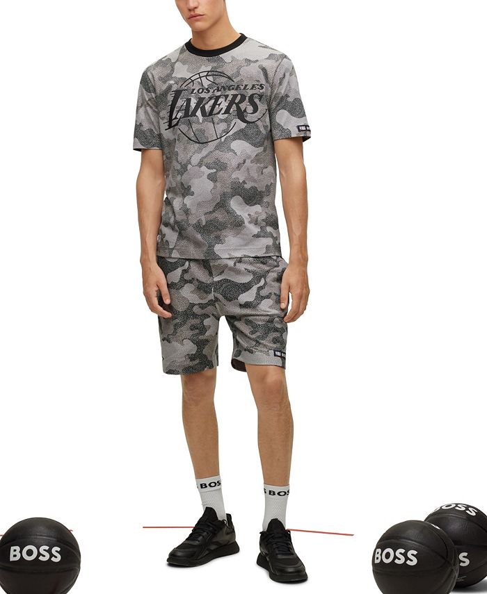 Hugo Boss BOSS x NBA Men's Los Angeles Lakers Jersey T-shirt - Macy's