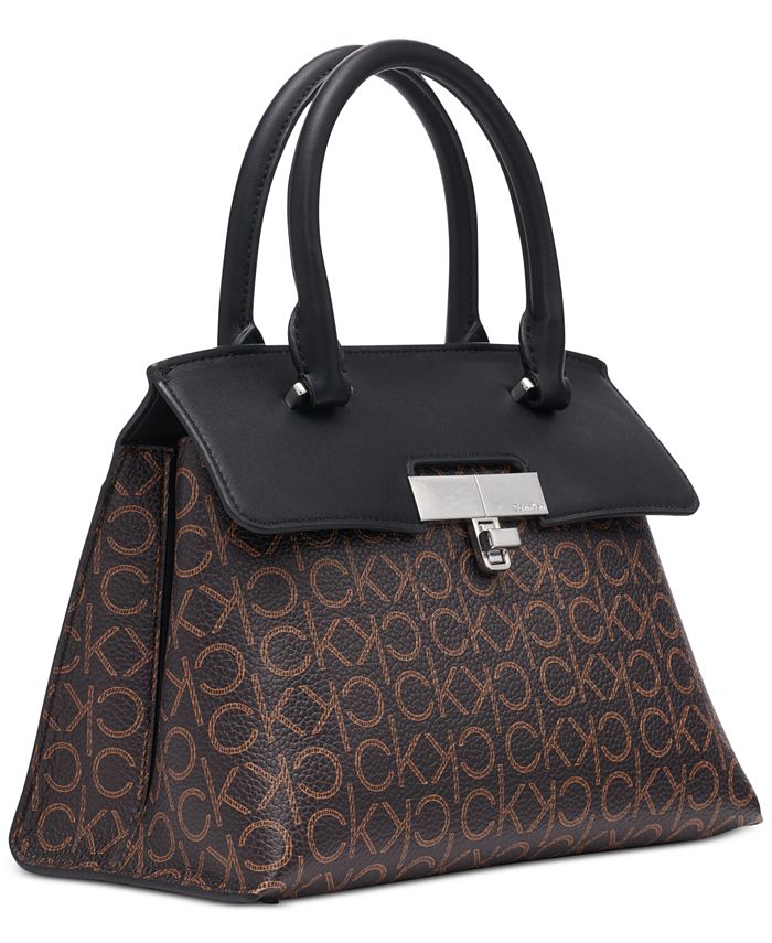 Calvin Klein Becky Signature Turnlock Crossbody - Macy's