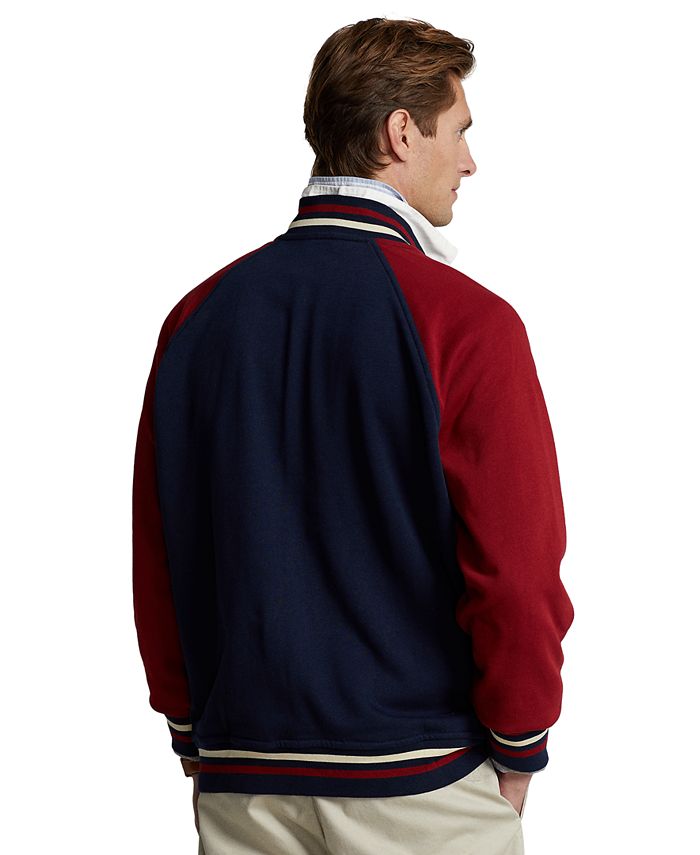 Polo Ralph Lauren Men's Big & Tall Fleece Baseball Jacket - Macy's