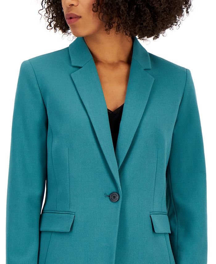 Tahari ASL Women's Single-Button Long-Sleeve Jacket - Macy's