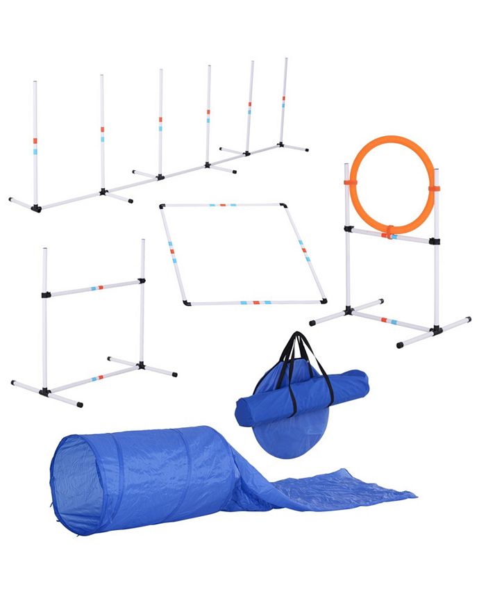 PawHut Outdoor Dog Pet Agility Training Equipment Backyard Starter ...