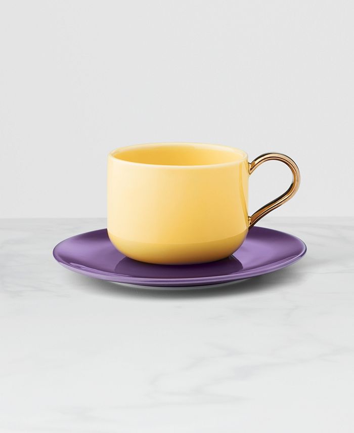 kate spade new york Make it Pop Cup Saucer Set - Macy's