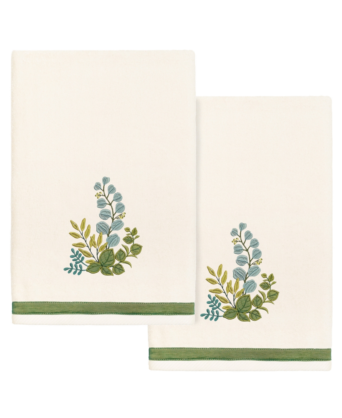 Click here for Linum Home Turkish Cotton Botanica Embellished 2-P... prices