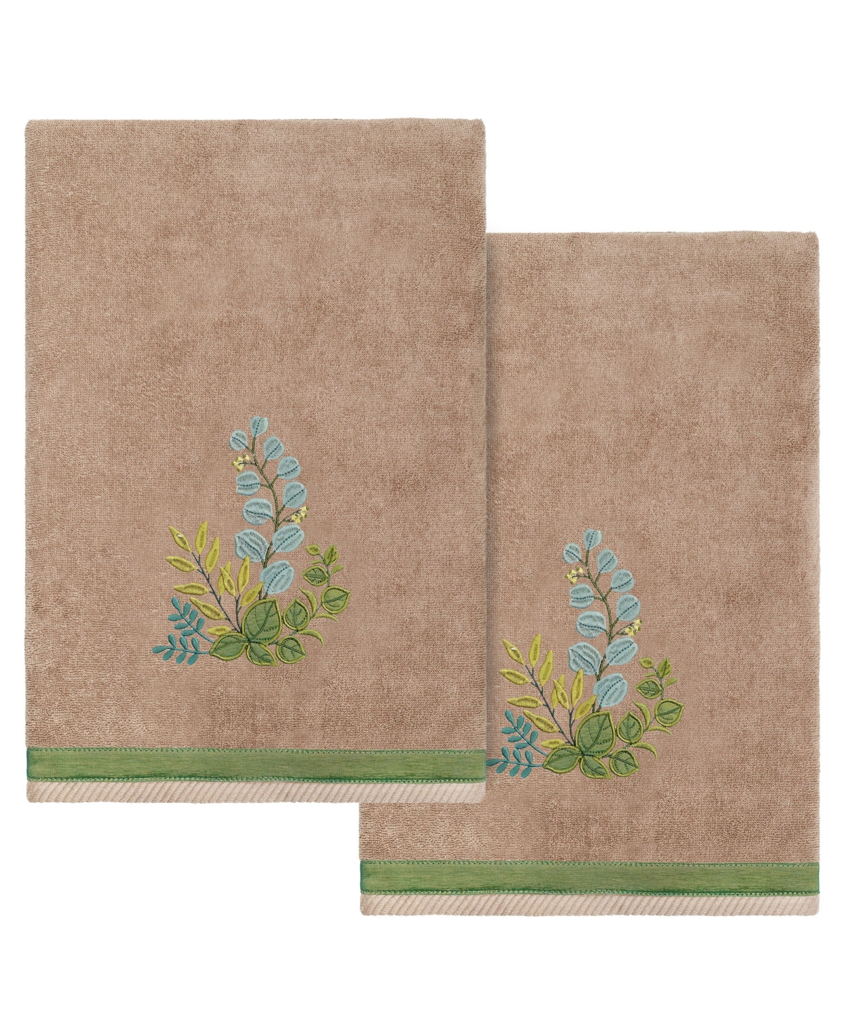 Click here for Linum Home Turkish Cotton Botanica Embellished 2-P... prices