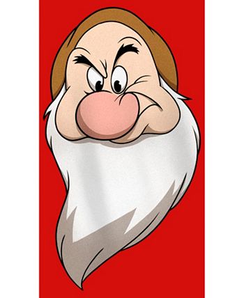 Disney Girl's Snow White and the Seven Dwarves Grumpy's Face Child T ...