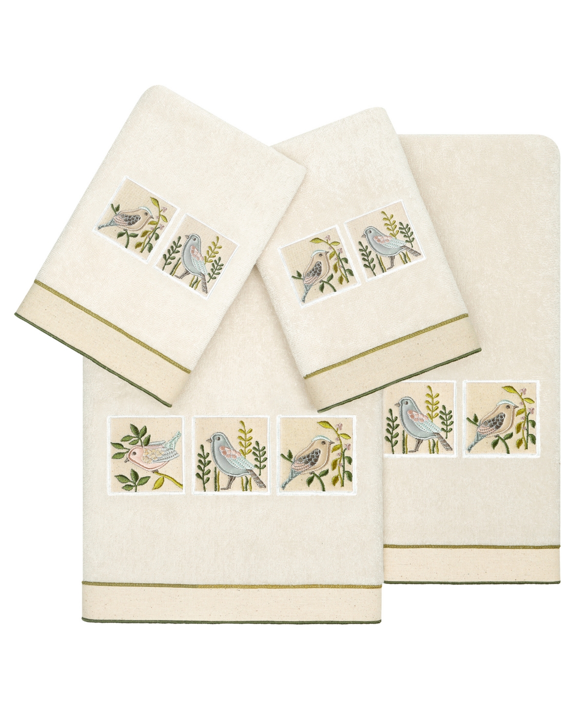 Click here for Linum Home Turkish Cotton Belinda Embellished 4-Pc... prices