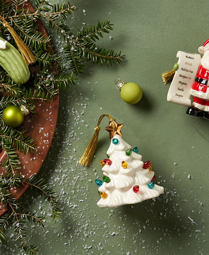 Lenox Treasured Traditions Light-Up Tree Ornament - Macy's