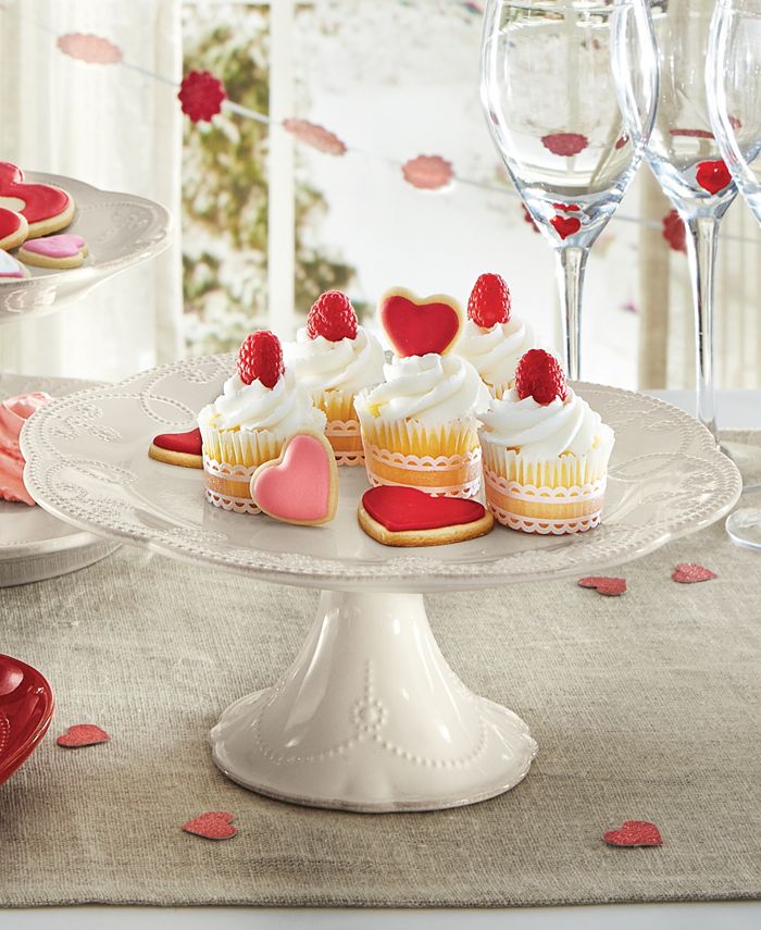 Lenox French Perle Medium Pedestal Cake Stand - Macy's