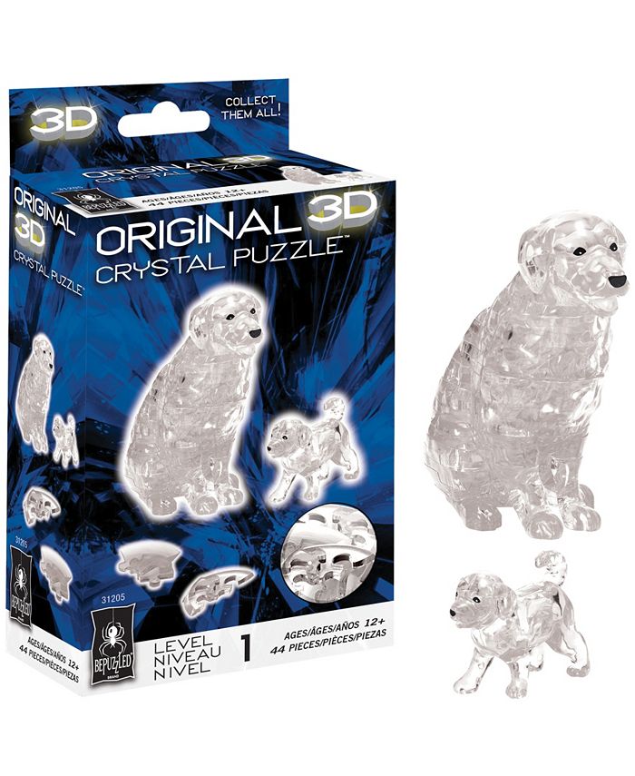 BePuzzled 3D Crystal Dog Puppy Puzzle Set, 46 Pieces - Macy's