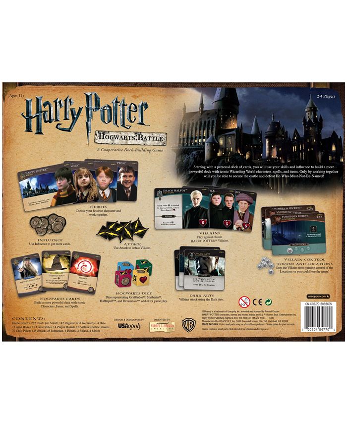 University Games USAopoly Harry Potter Hogwarts Battle, a Cooperative ...