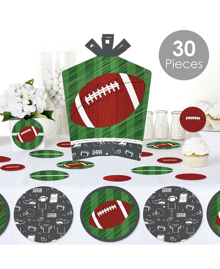 Big Dot of Happiness End Zone Football Shower & Birthday Party Terrific ...