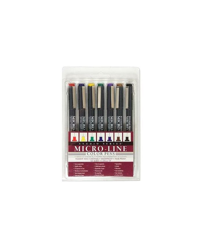 Barnes & Noble Studio Series Micro-Line Color Pen Set of 7 by Peter ...