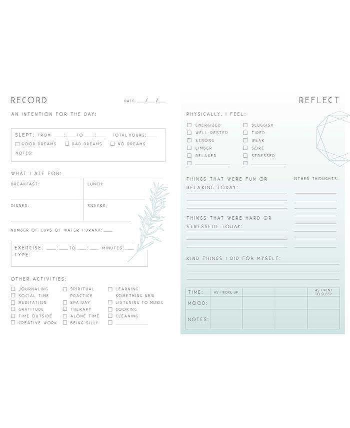 Barnes & Noble Self-Care: A Day and Night Reflection Journal (90 Days ...