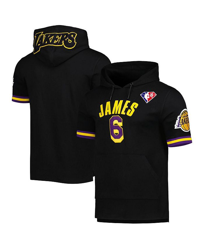 Pro Standard Men's LeBron James Black Los Angeles Lakers Name and ...