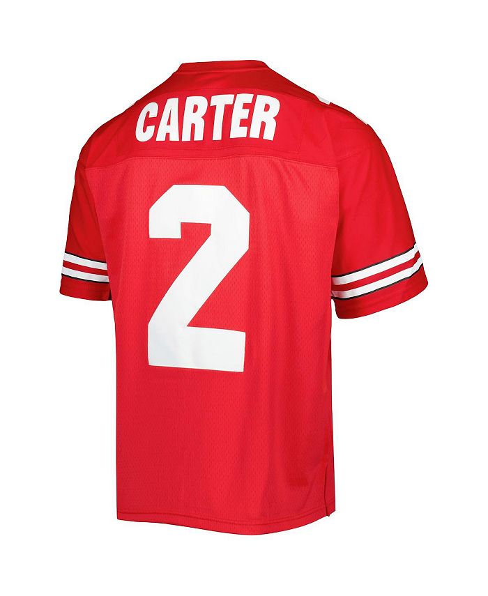 Mitchell & Ness Men's Cris Carter Scarlet Ohio State Buckeyes Authentic ...