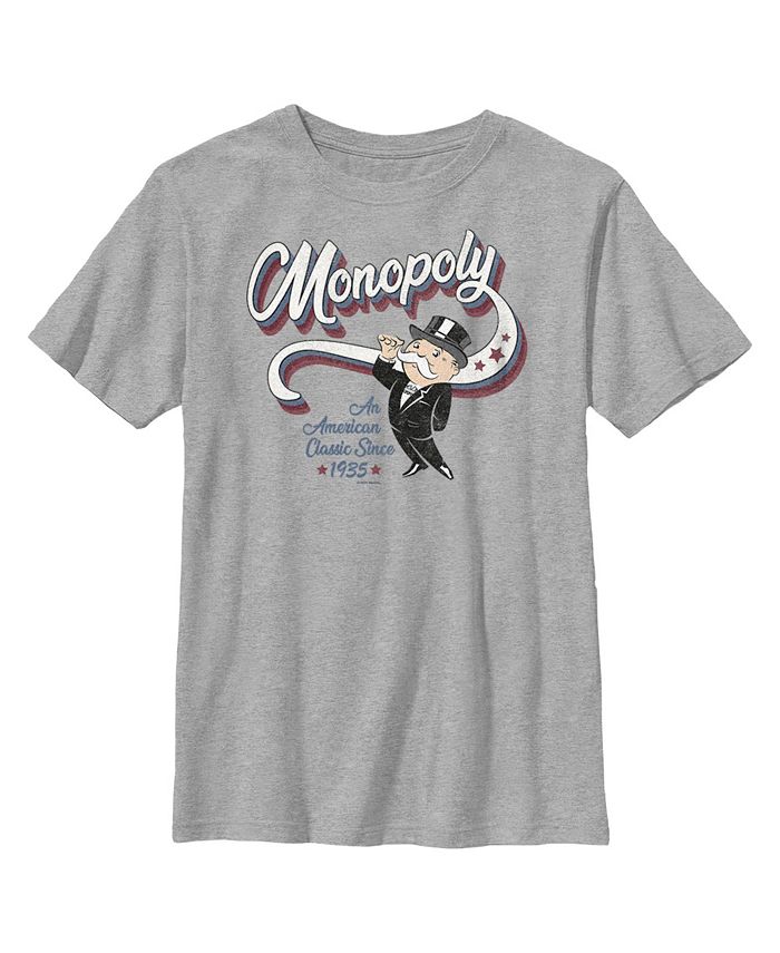 Hasbro Boy's Monopoly An American Classic Mr. Monopoly Child T-Shirt ...