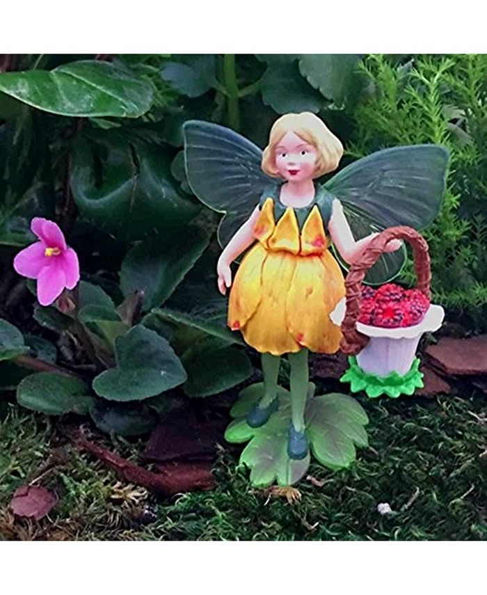 Flower Fairies Secret Garden Buttercup Fairy w/ Raspberry Basket - Macy's