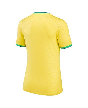 Nike Women's Yellow Brazil National Team 2022/23 Home Breathe Stadium ...