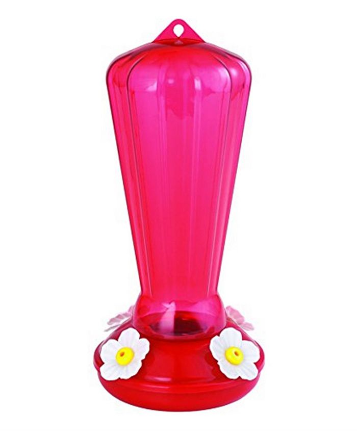 More Birds Hummingbird Feeder Plastic 25-Oz Capacity Hollyhock Pink ...