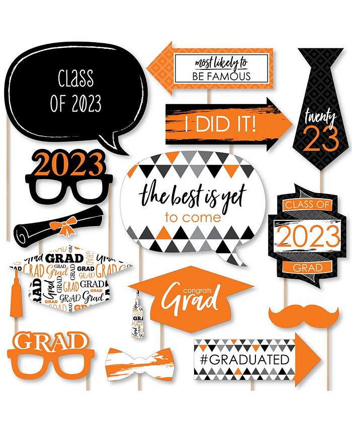 Big Dot of Happiness Orange Grad - Best is Yet to Come - 2024 Grad ...