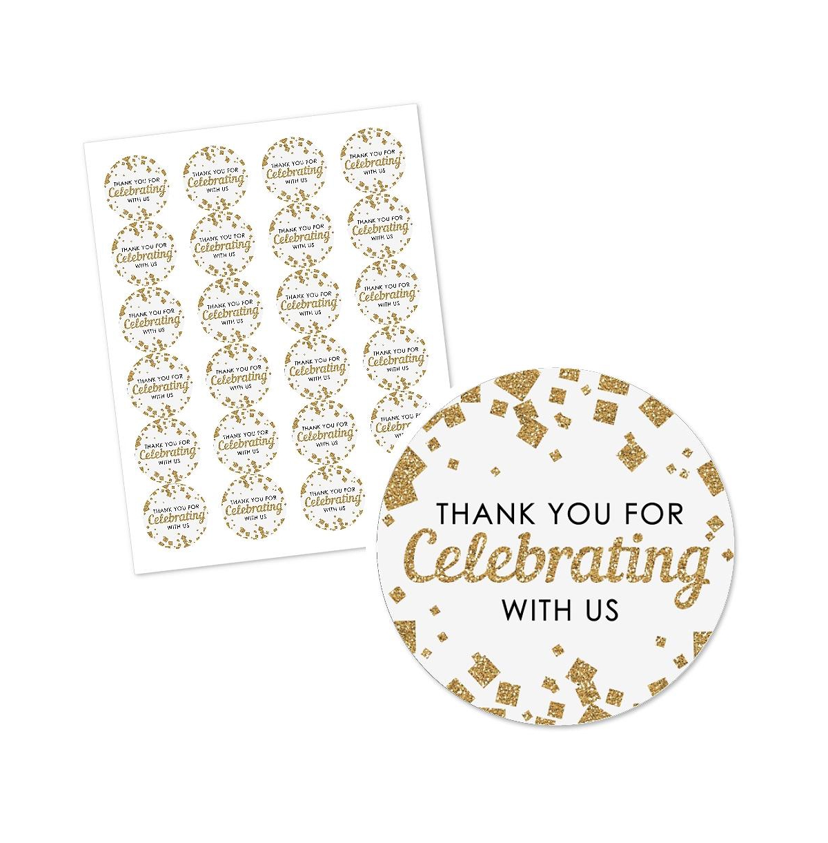 Big Dot Of Happiness Thank You For Celebrating With Us - Gold - Party ...