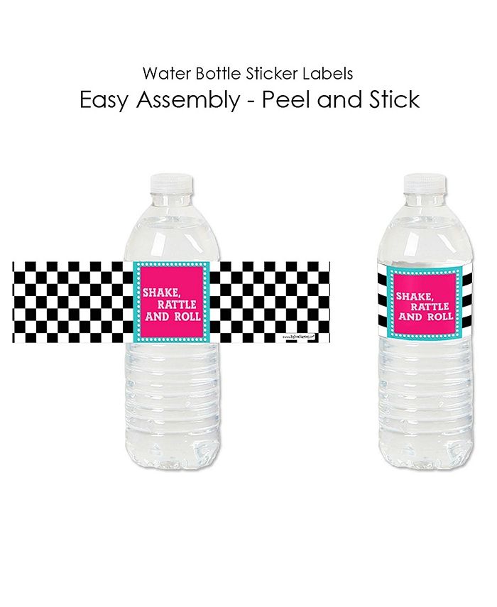 Big Dot of Happiness 50's Sock Hop - 1950s Rock N Roll Party Water ...