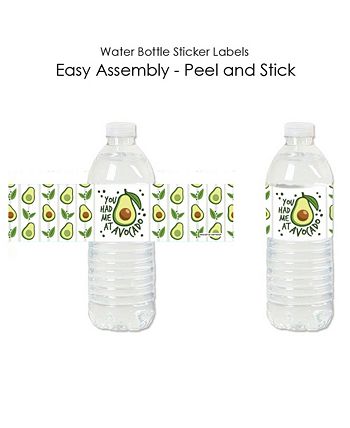 Big Dot of Happiness Hello Avocado - Fiesta Party Water Bottle Sticker ...