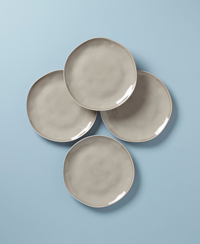 Lenox Bay Colors Solid 4 Piece Dinner Plate Set, Service for 4 - Macy's