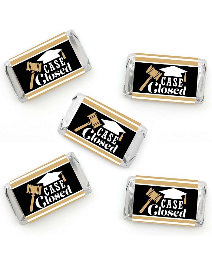 Big Dot of Happiness Law School Grad - Mini Candy Bar Wrapper Stickers ...