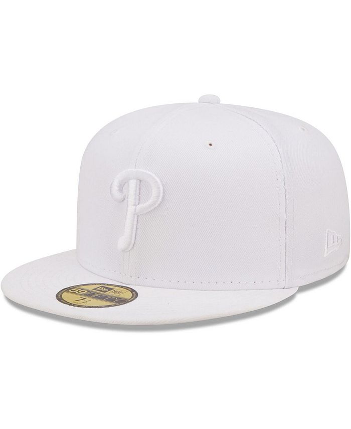 New Era Men's Philadelphia Phillies White on White 59FIFTY Fitted Hat ...