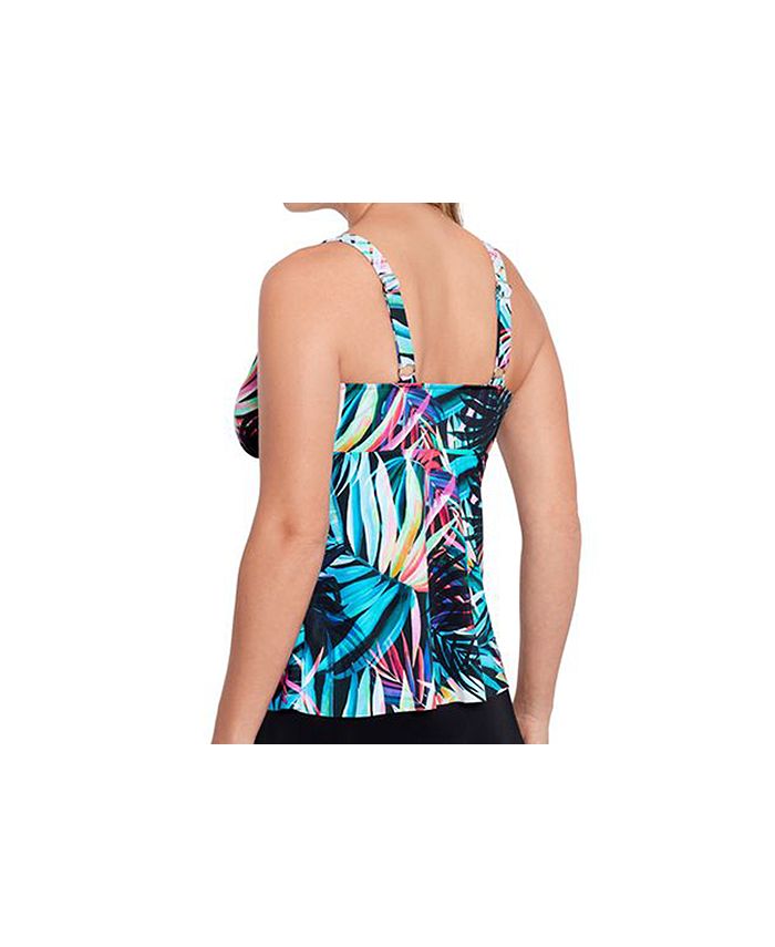 Swim Solutions Womens Triple Tier Tankini Created For Macys