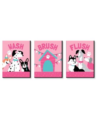 Big Dot of Happiness Pawty Like a Puppy Girl - Wall Art 7.5 x 10 in ...