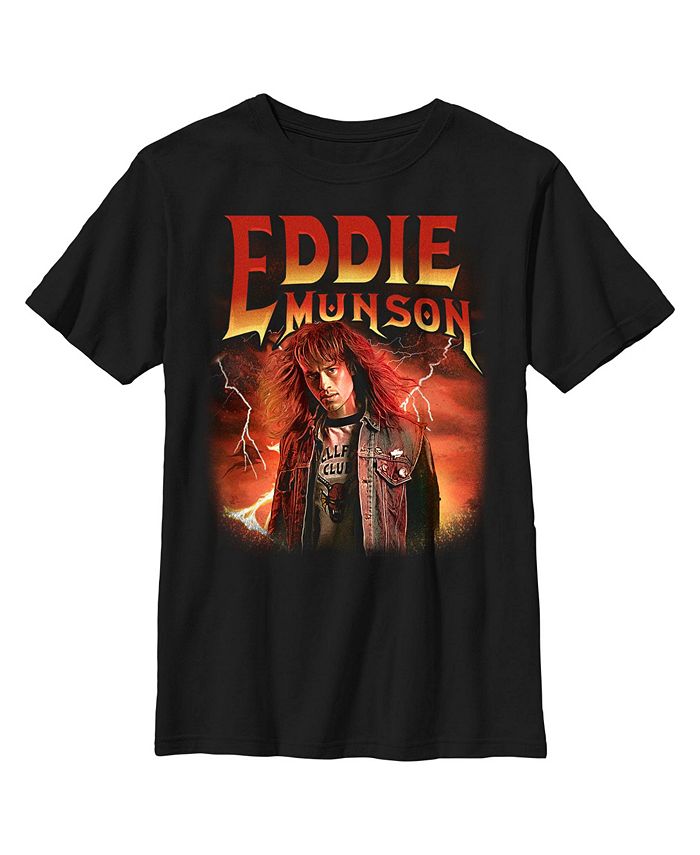 Netflix Boy's Stranger Things Eddie Munson Metalhead Child T-Shirt - Macy's