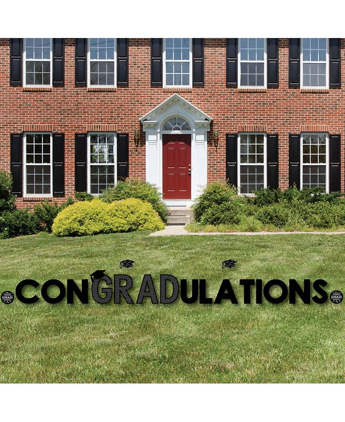 Big Dot of Happiness Graduation Cheers - Outdoor Lawn Decor - Grad Yard ...