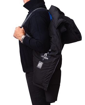 Space One Men's Nasa Inspired Hooded Puffer Jacket with Printed ...