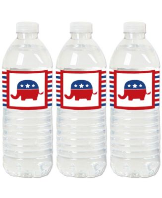 Republican Election - Political Party Water Bottle Sticker Labels - Set ...